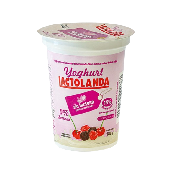 Lactolanda Yogurt SemiDescremada Frutos Rojos 140g